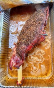 Traeger Smoked Pulled Goat Leg - This Jew Can Que