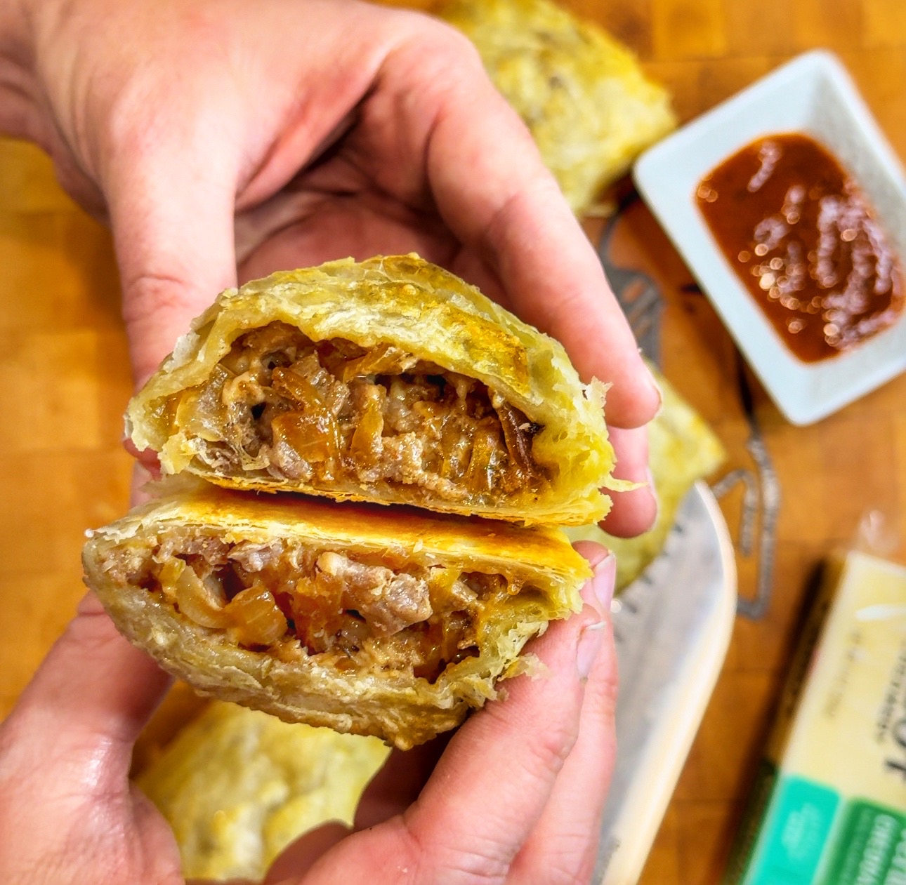 Traeger Baked Steak & Cheddar Hand Pies - This Jew Can Que